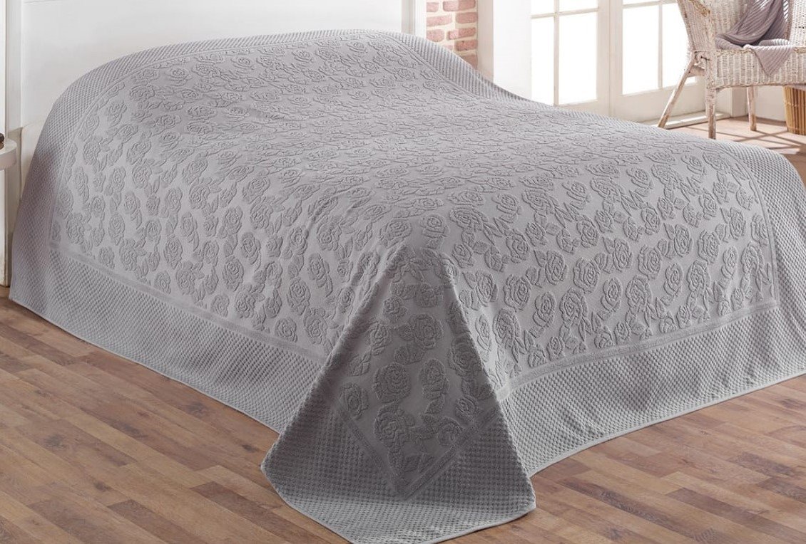 Купить Махровая простынь Gulcan. Rose gray — лучшая цена в Интернет ...