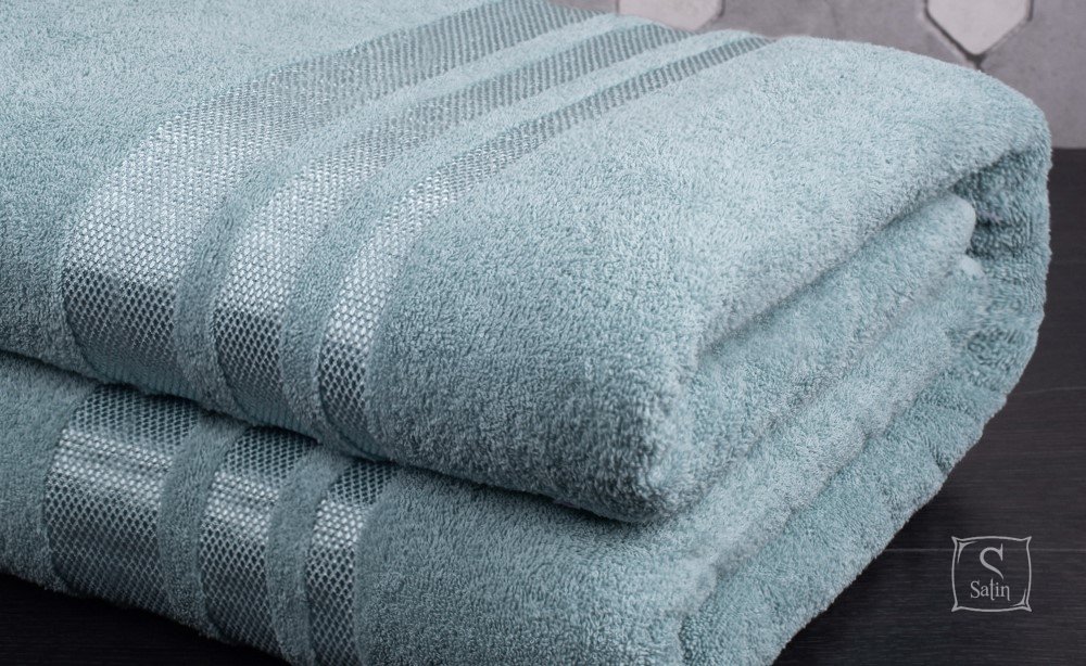 Купить Простынь махровая Biltex. Elegance 15-4706 бирюзового цвета ...